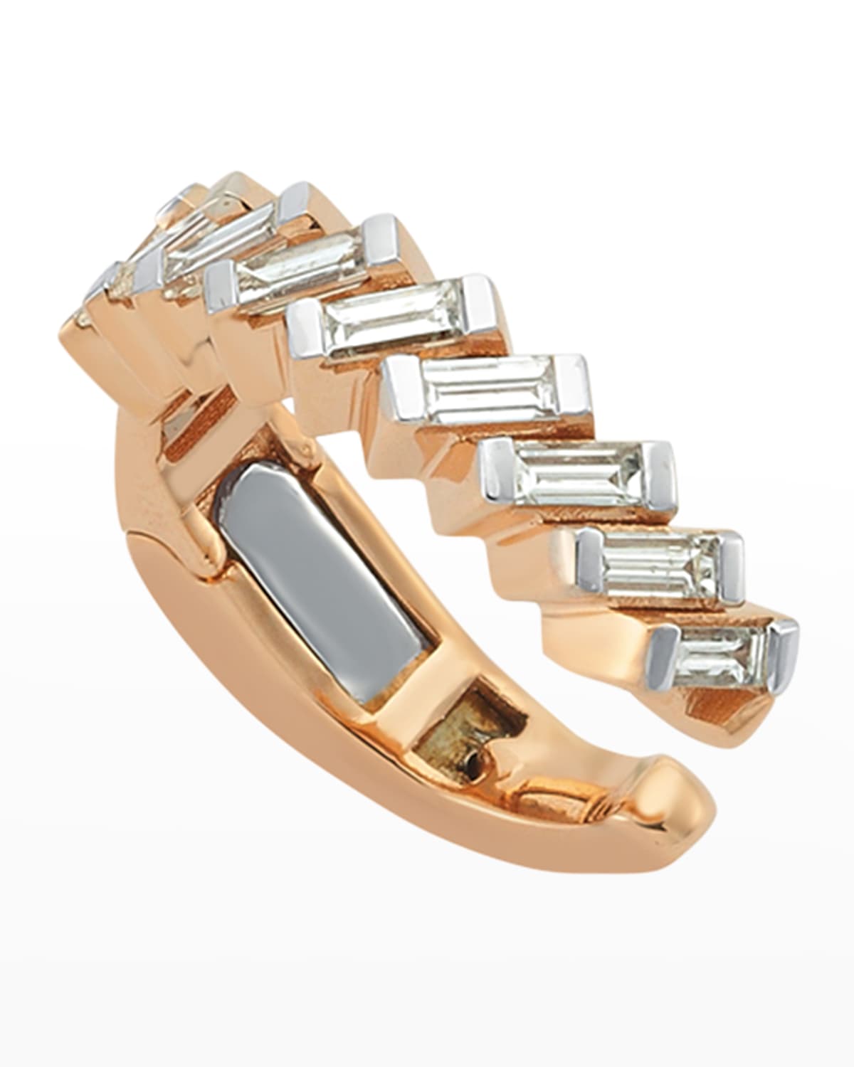 BeeGoddess Diamond 1-Row Mondrian Cuff Earring, Single | Neiman Marcus