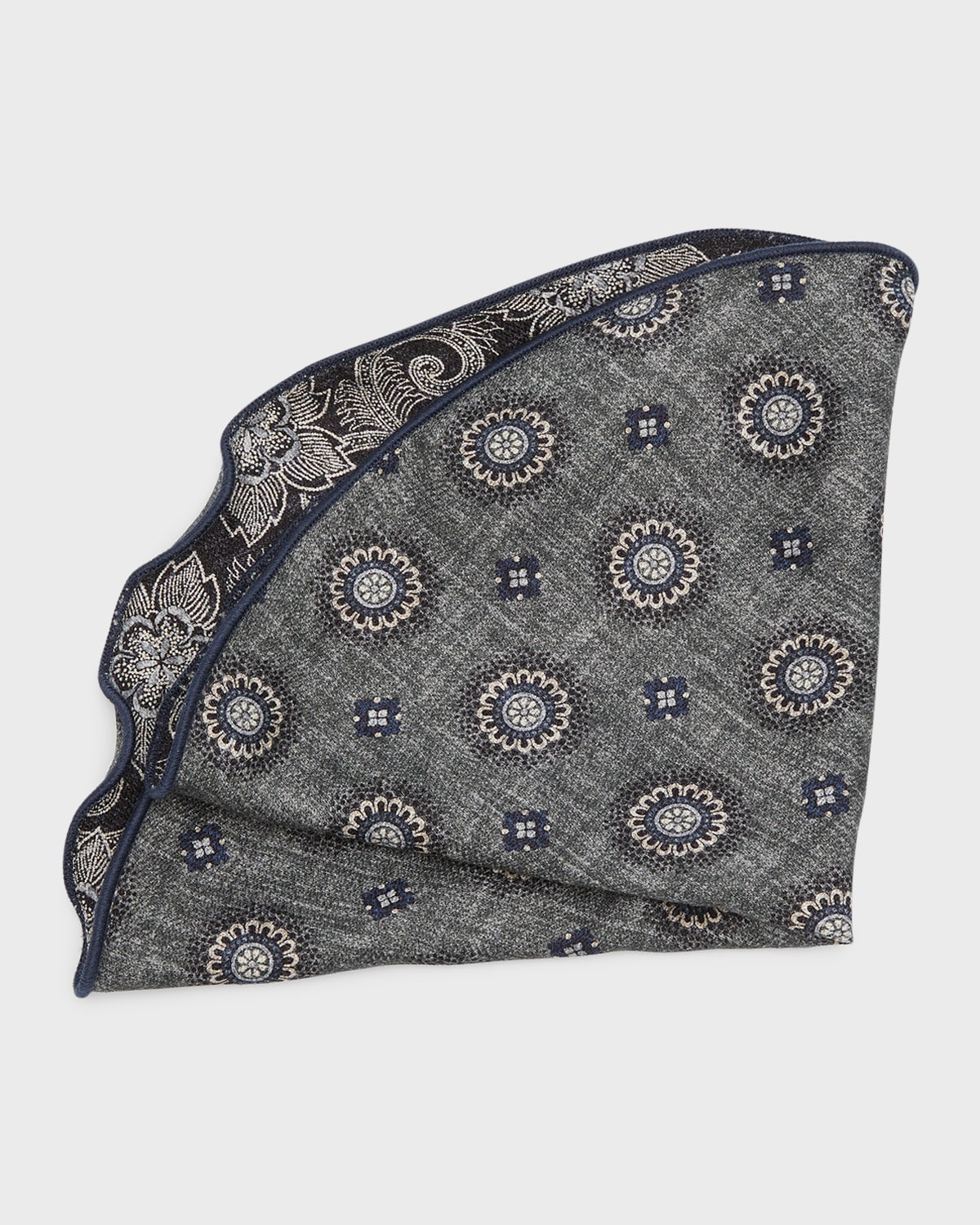 Edward Armah Men's Silk Reversible Pocket Circle | Neiman Marcus