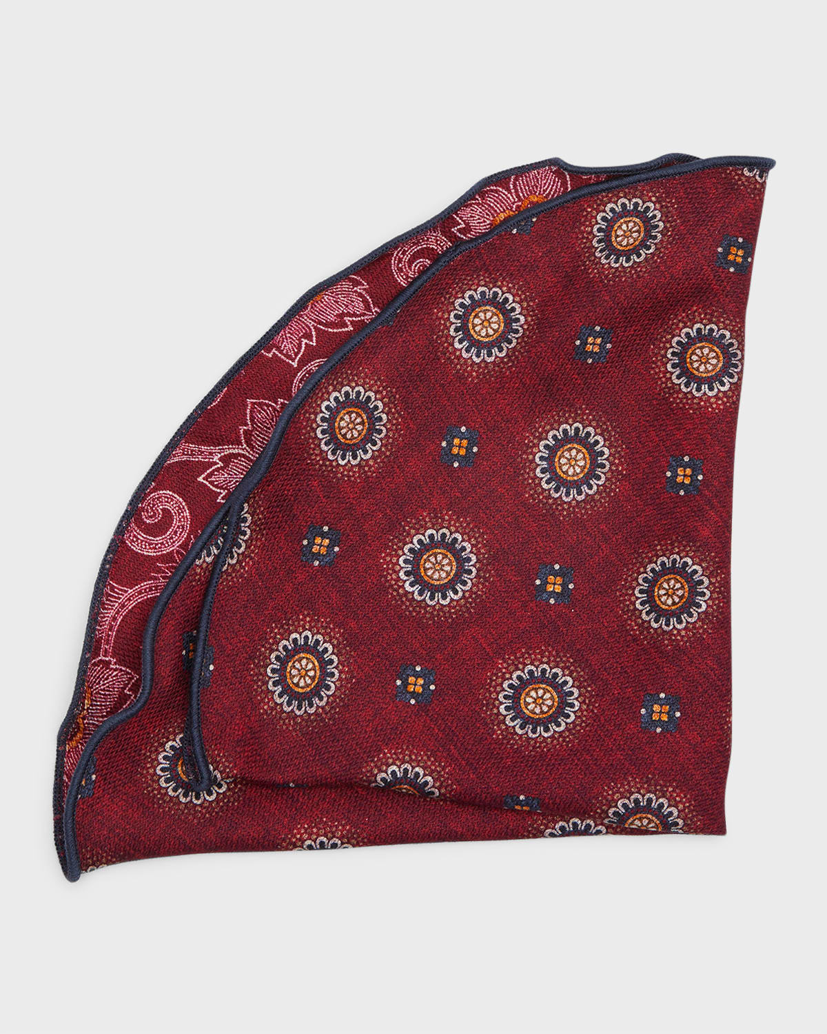 Edward Armah Men's Silk Reversible Pocket Circle | Neiman Marcus