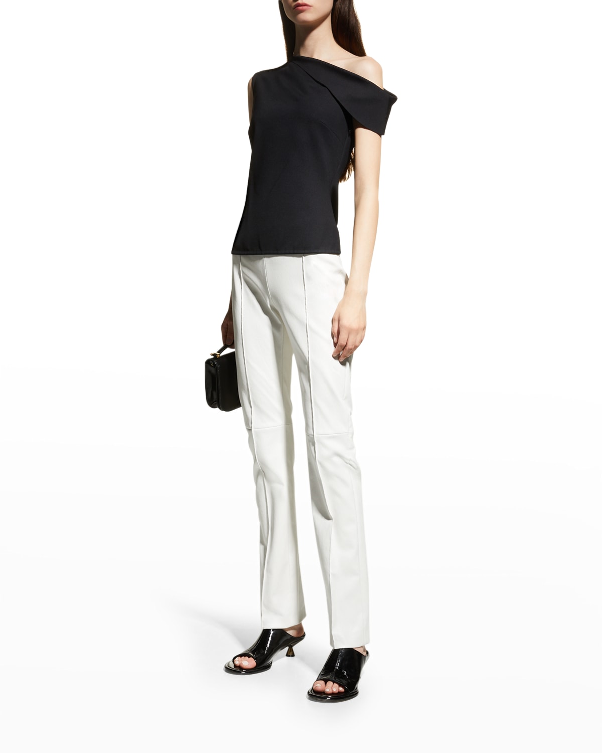 Rosetta Getty One-Shoulder Tank Top | Neiman Marcus