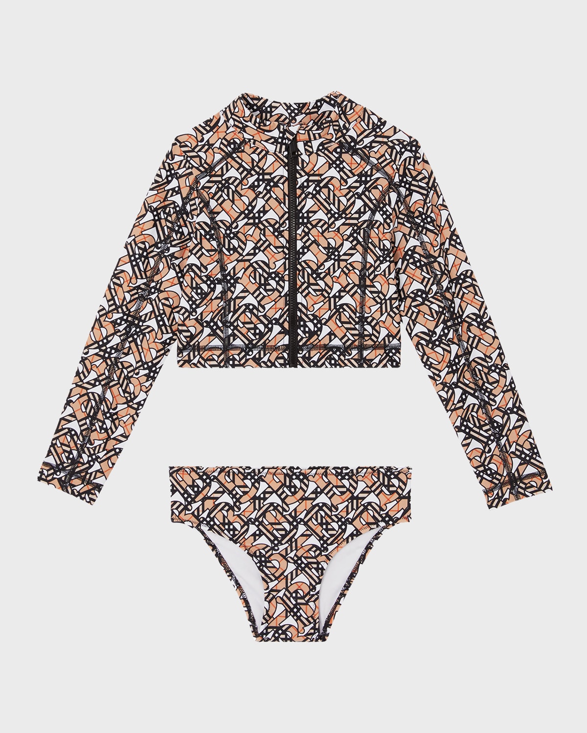 Burberry Girl's Alba Floral-Print TB Sweater Dress, Size 3-14 | Neiman ...