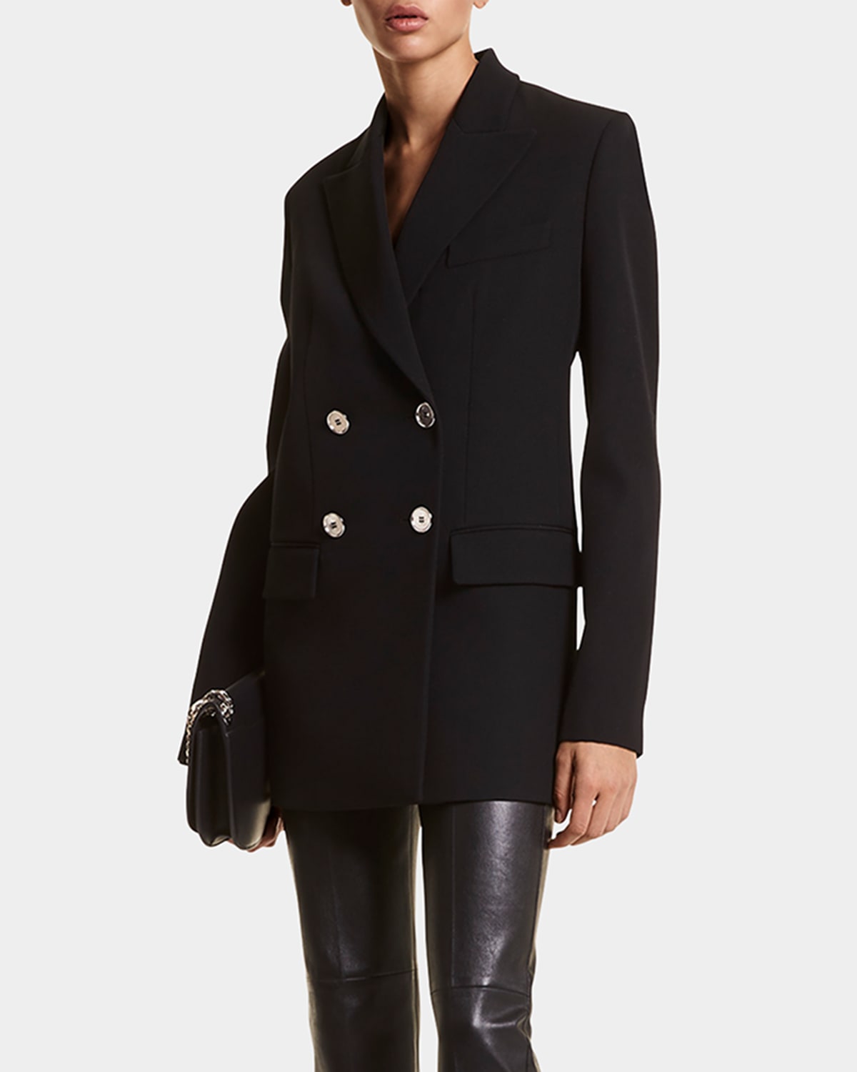 Balmain Tailored Double-Breasted Wool Jacket | Neiman Marcus