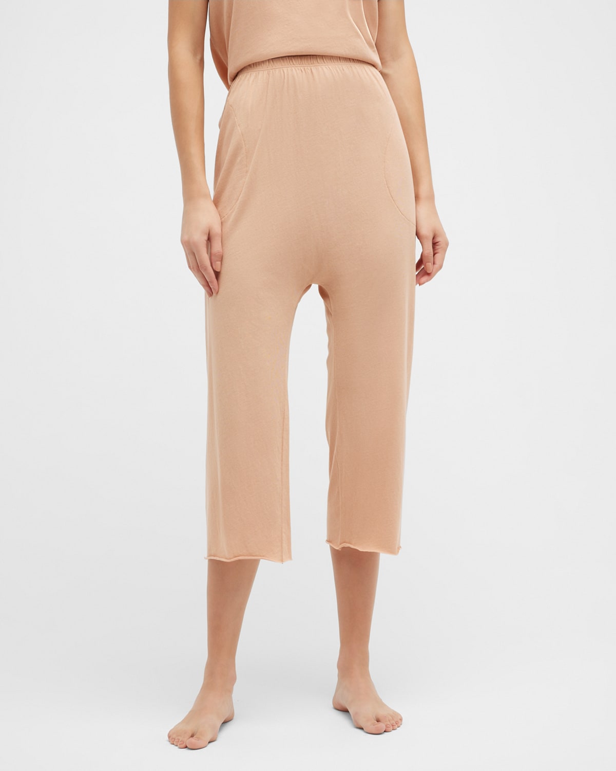 The Great The Quilted Cropped Pajama Pants | Neiman Marcus