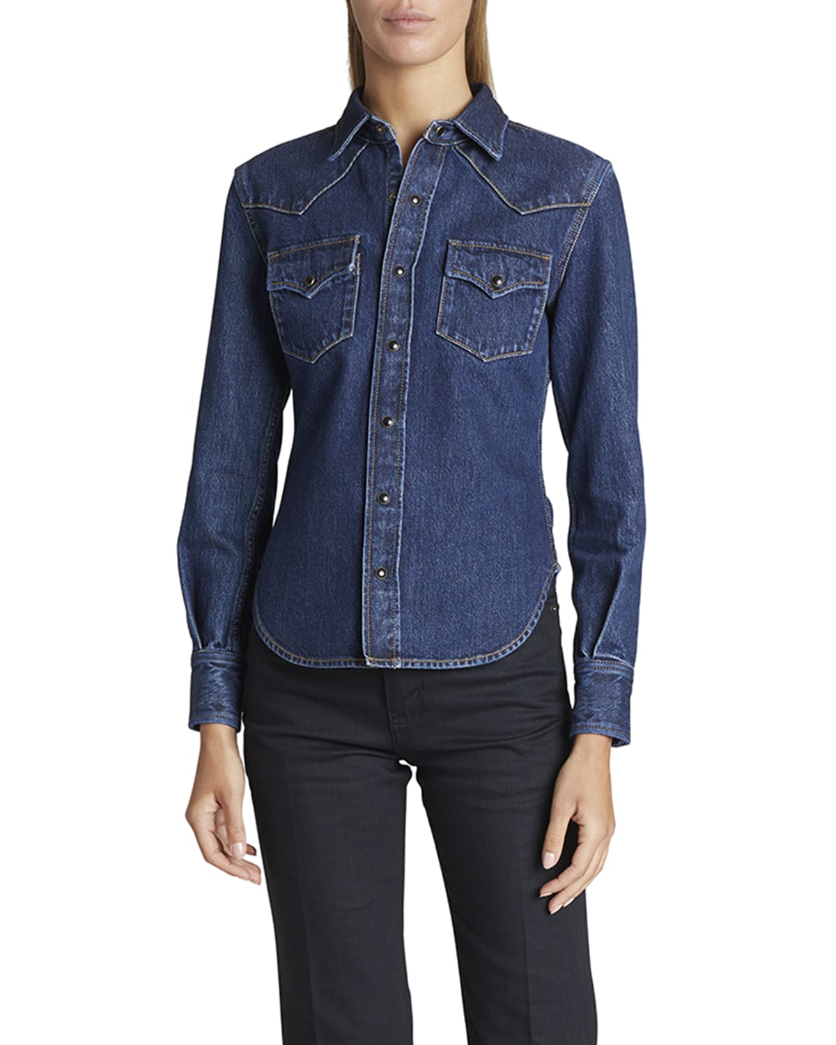Polo Ralph Lauren Denim Western Shirt | Neiman Marcus