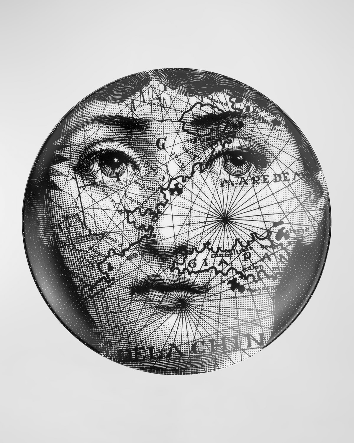 Fornasetti Lina Cavalieri Wall Clock | Neiman Marcus