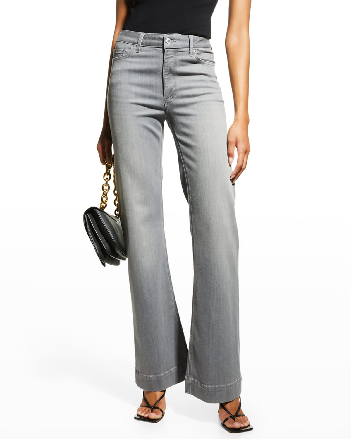 Hudson Faye Ultra High-Rise Flared Jeans | Neiman Marcus