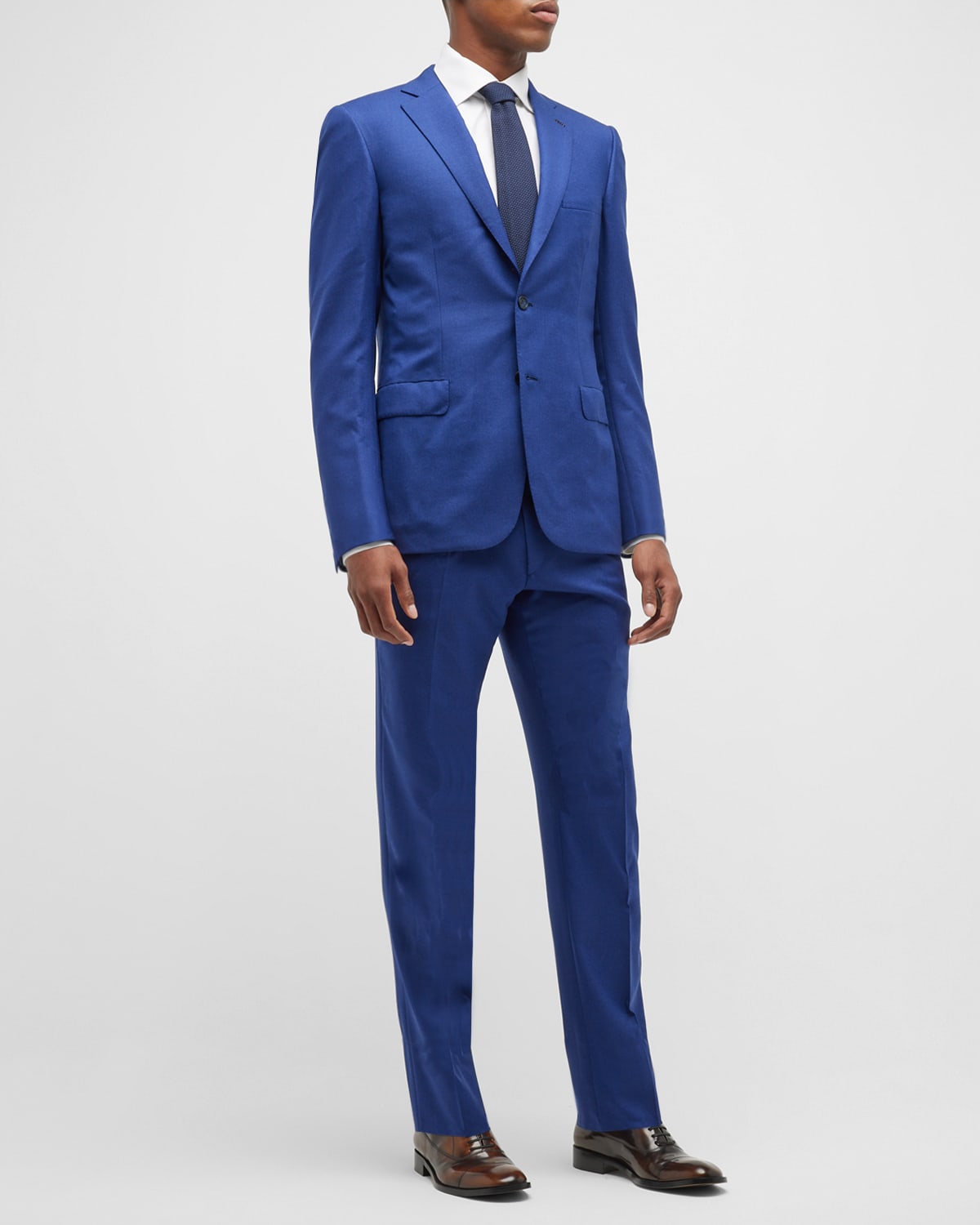 ZEGNA Men's Plaid Wool Suit | Neiman Marcus