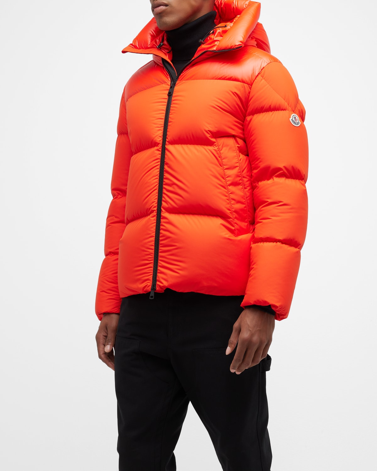 Moncler Men's Montbeliard Shiny Nylon Jacket | Neiman Marcus