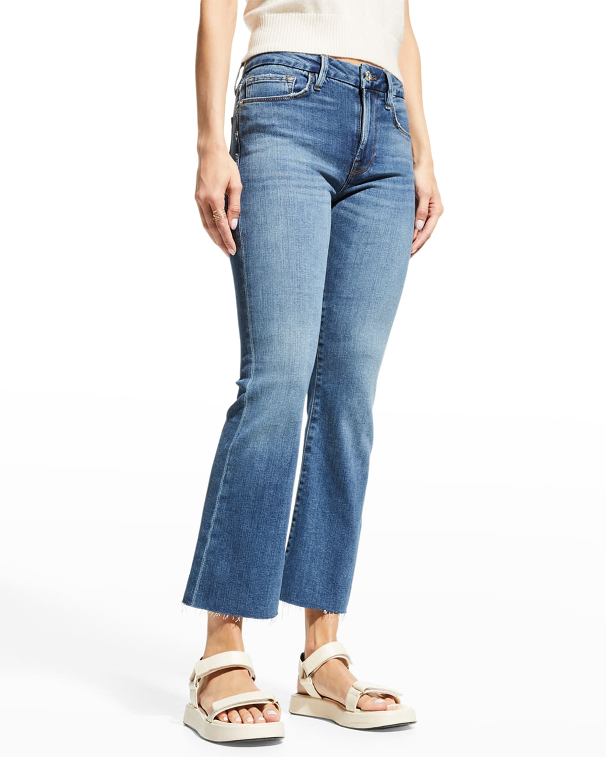 FRAME Le Crop Mini Boot Jeans | Neiman Marcus
