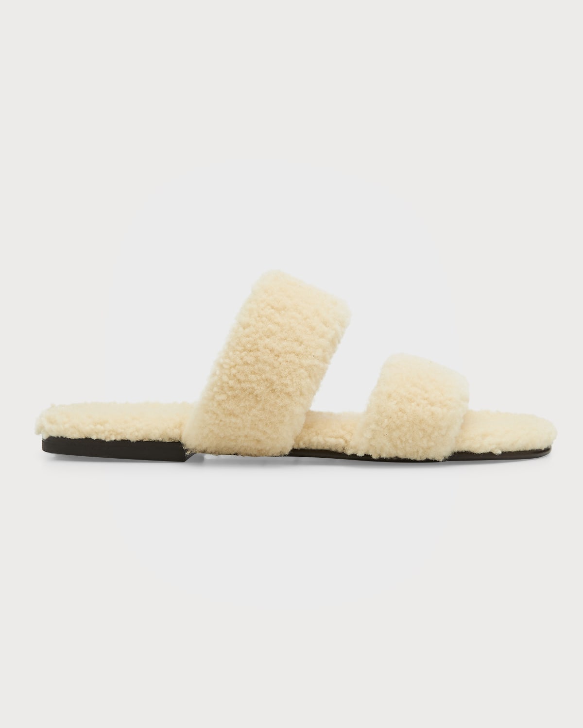 Suicoke Men's MOTO-M2AB Shearling and Suede Slide Sandals | Neiman Marcus