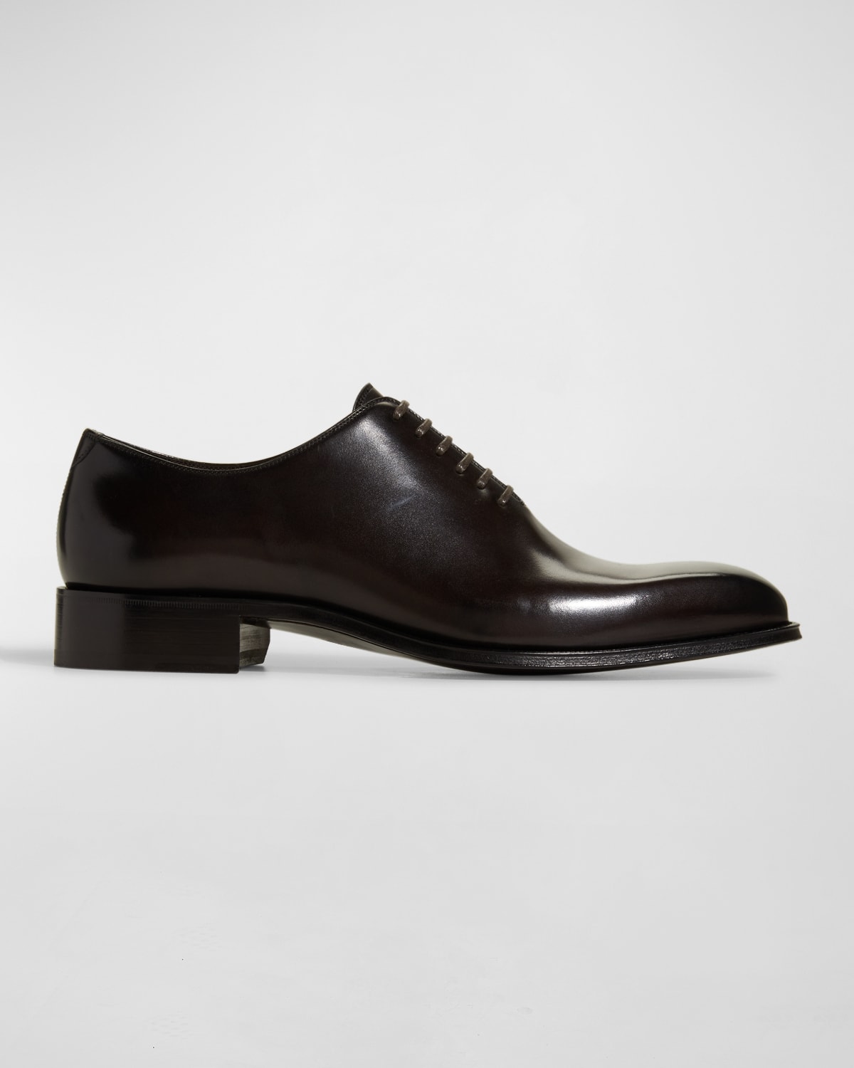 Brioni Men's Cardinal Leather Oxfords | Neiman Marcus