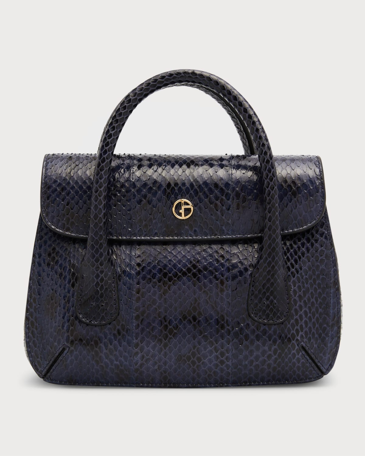 Giorgio Armani Mini Textured Leather Top-Handle Bag | Neiman Marcus