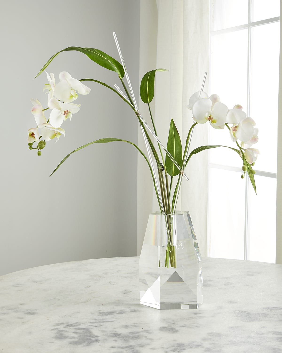 John-Richard Collection Silver Sunset Orchid Faux-Floral Arrangement ...