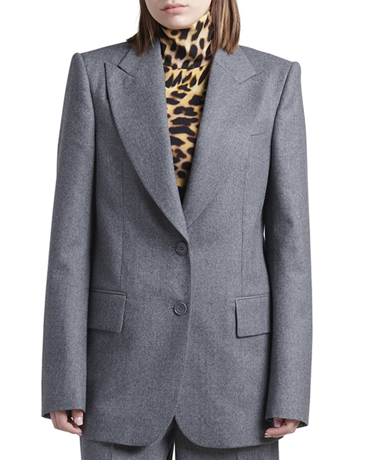 Stella McCartney Double-Breasted Blazer Jacket | Neiman Marcus