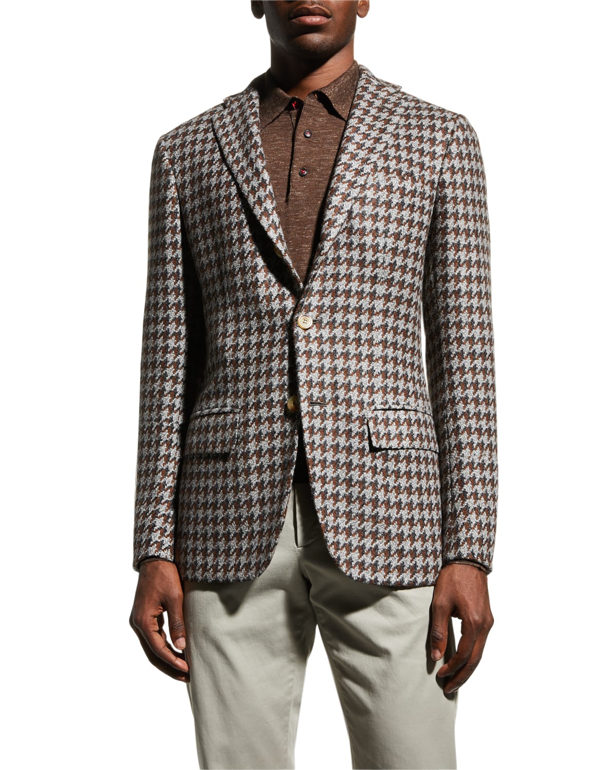 Kiton Men's Plaid Cashmere-Blend Sport Coat | Neiman Marcus