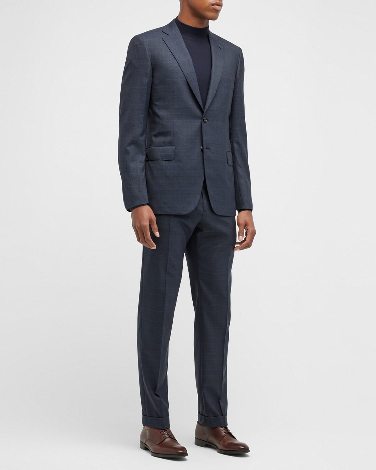 Brioni Men's Chalk Stripe Wool Suit | Neiman Marcus