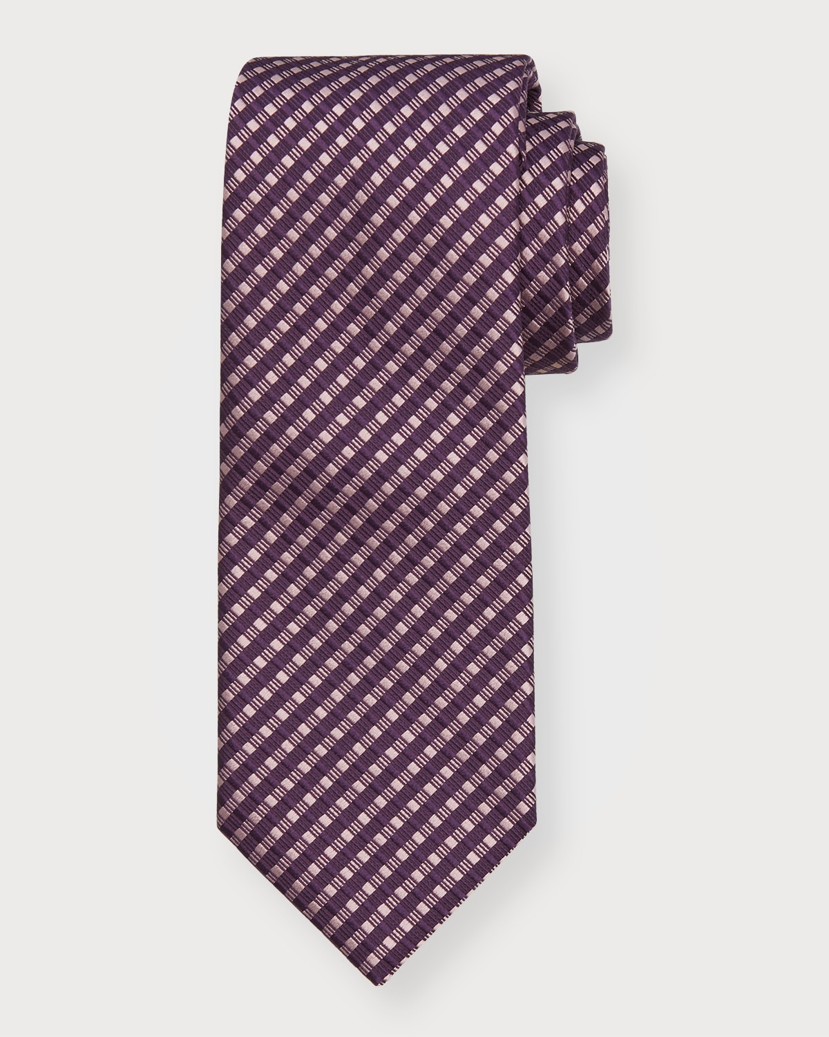 Charvet Men's Geometric Jacquard Silk Tie | Neiman Marcus