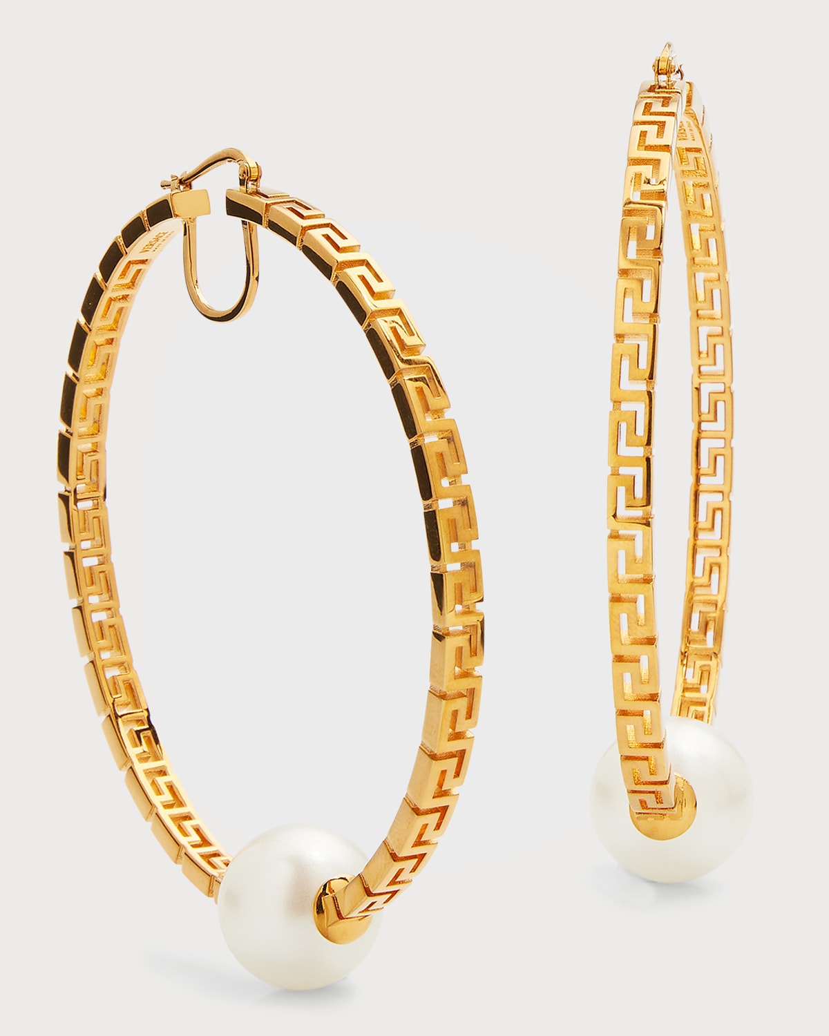 Versace Medusa Multicolor Hoop Earrings | Neiman Marcus