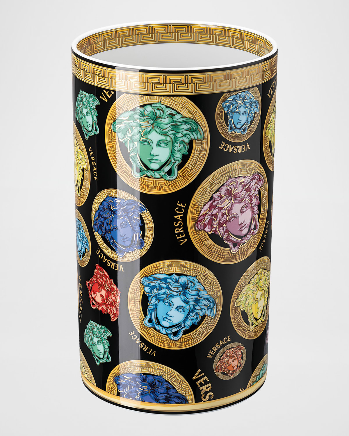 Versace Medusa Amplified Multicolor Vase - 7" | Neiman Marcus