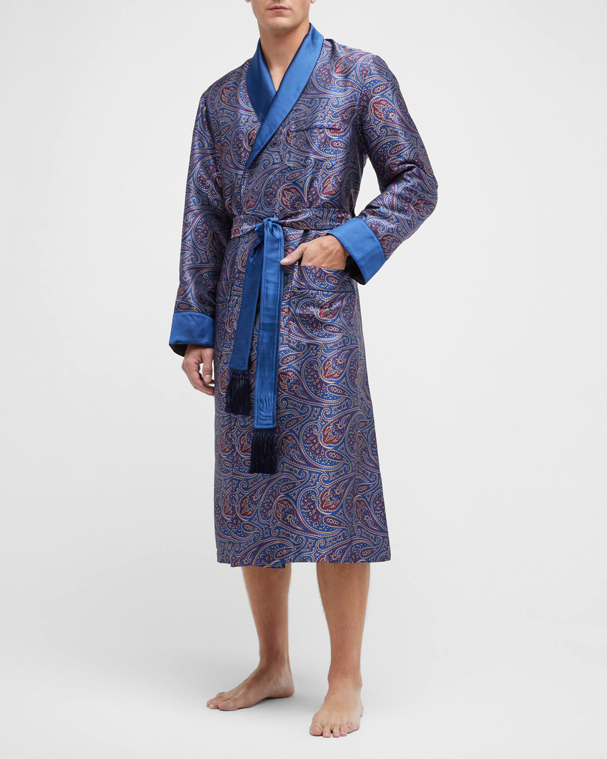 Derek Rose Men's Solid Terry Robe | Neiman Marcus