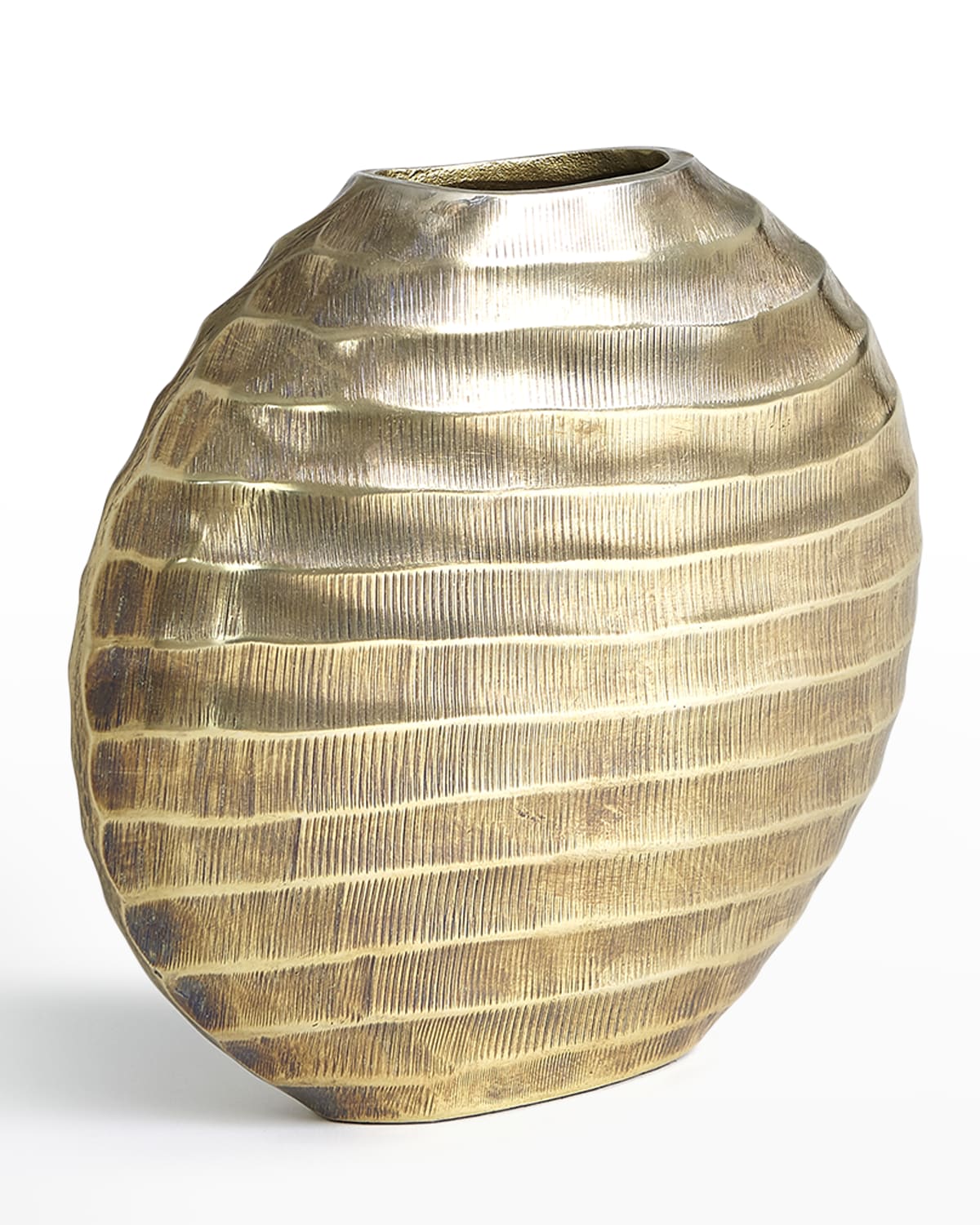 Global Views Small Chased Oval Vase | Neiman Marcus
