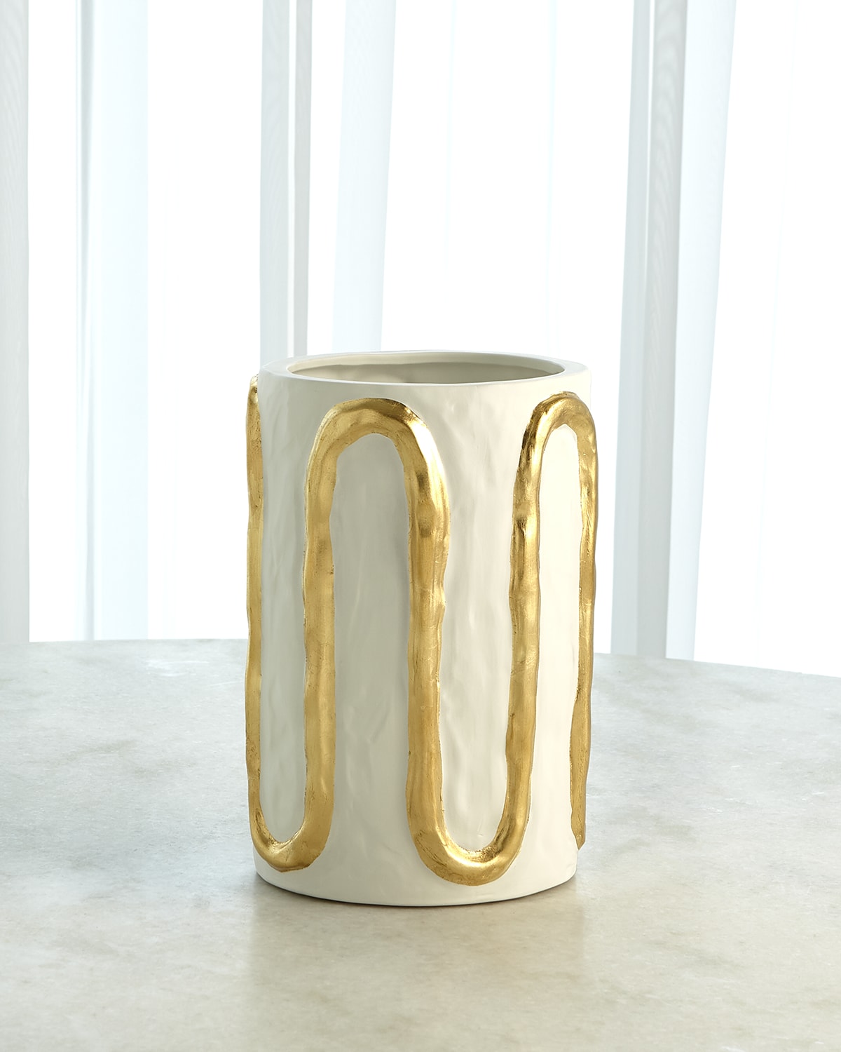Global Views Tall Layered Vase - 19.8" | Neiman Marcus