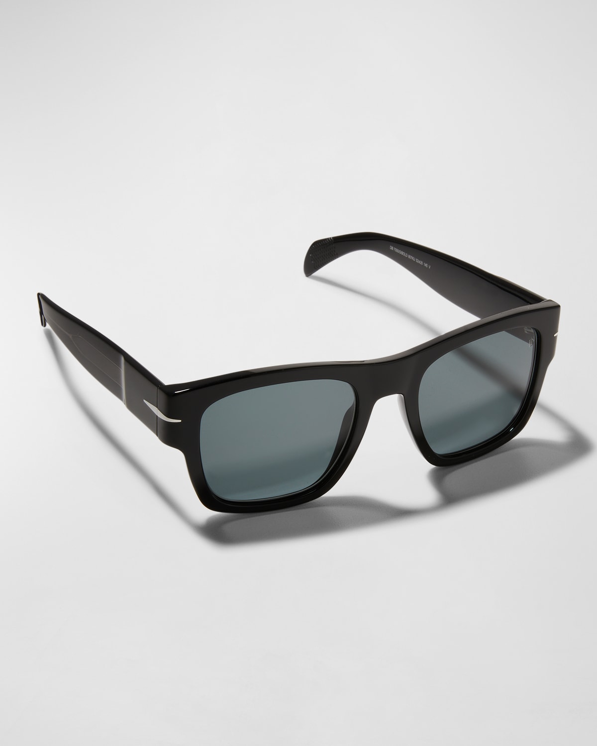 David Beckham Men's Talisman Square Acetate Sunglasses | Neiman Marcus