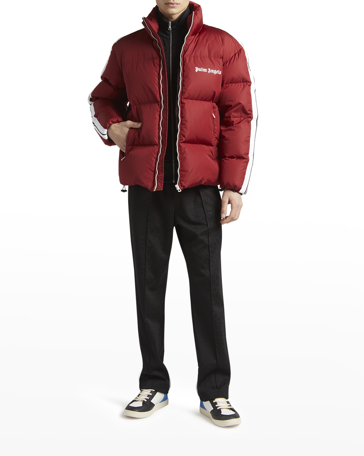Givenchy Men's 4G Jacquard Puffer Jacket | Neiman Marcus