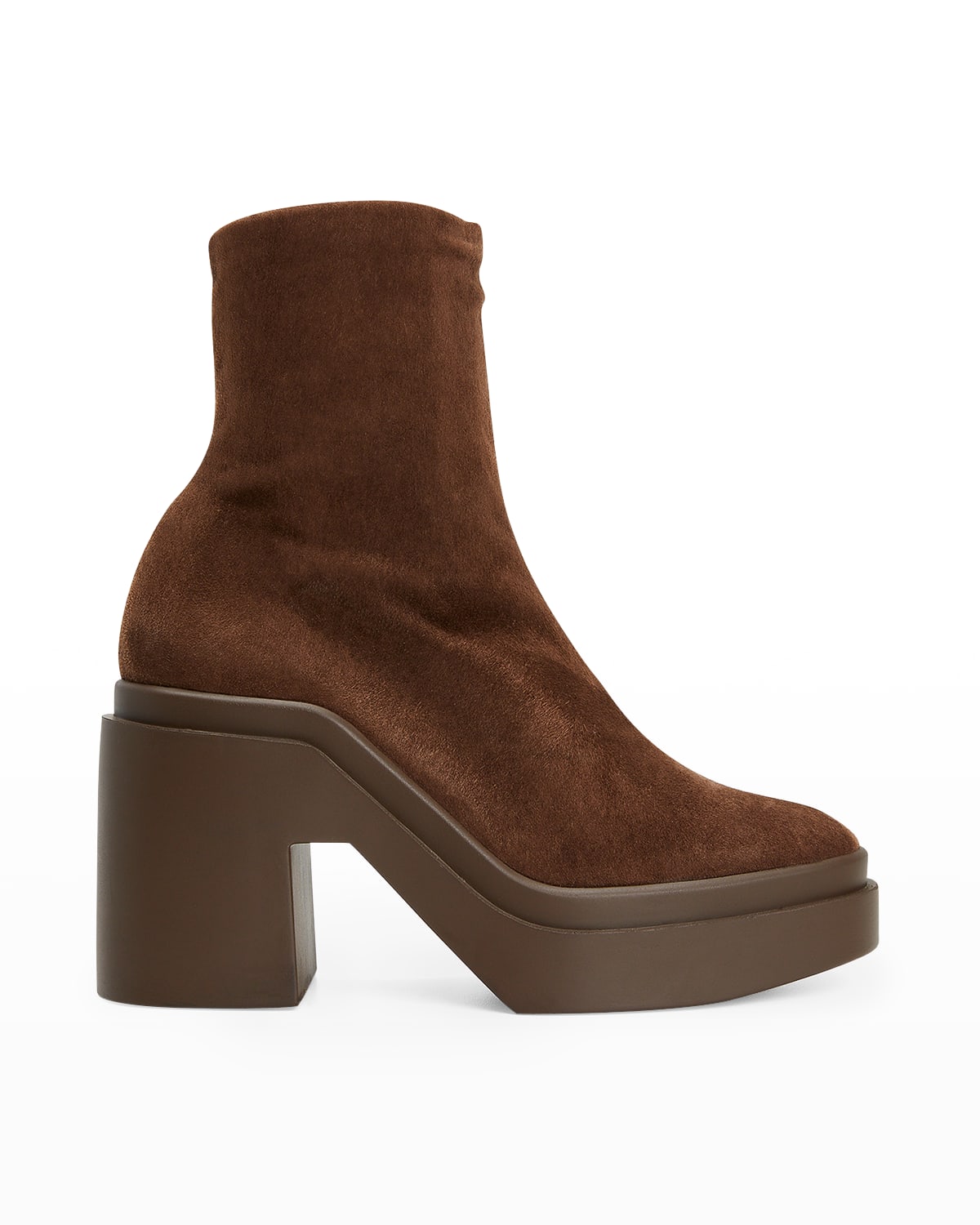 Prada Suede Zip Ankle Booties | Neiman Marcus