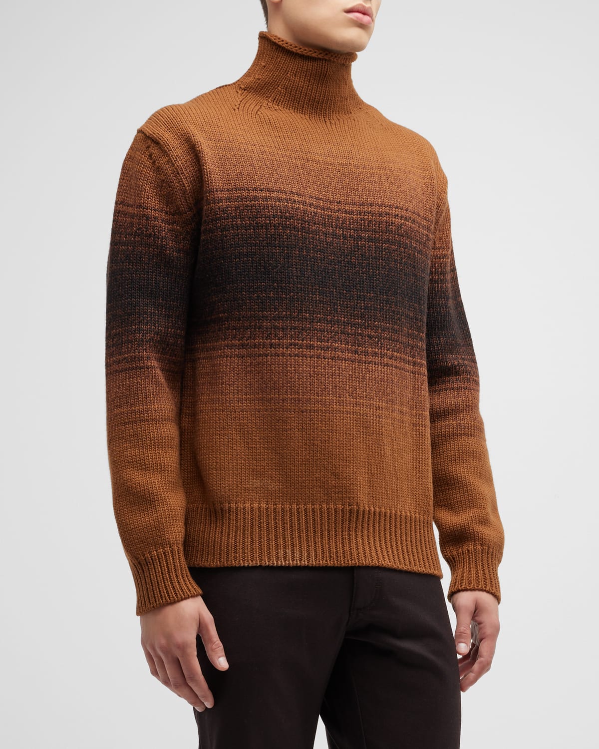 ZEGNA Men's Signifier Sleeve Crewneck Sweater | Neiman Marcus