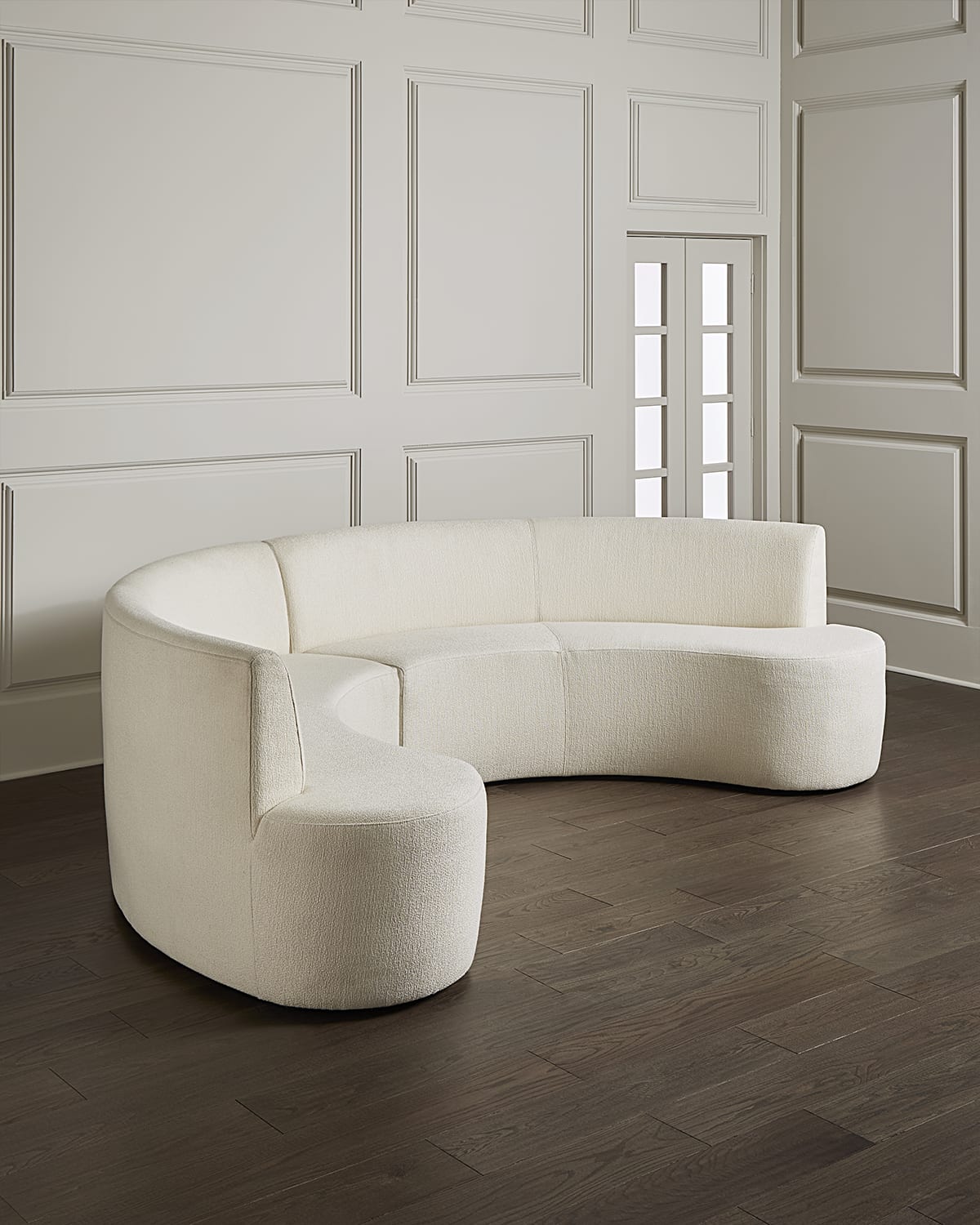 Four Hands Augustine L-Shaped Dining Banquette, 100" | Neiman Marcus