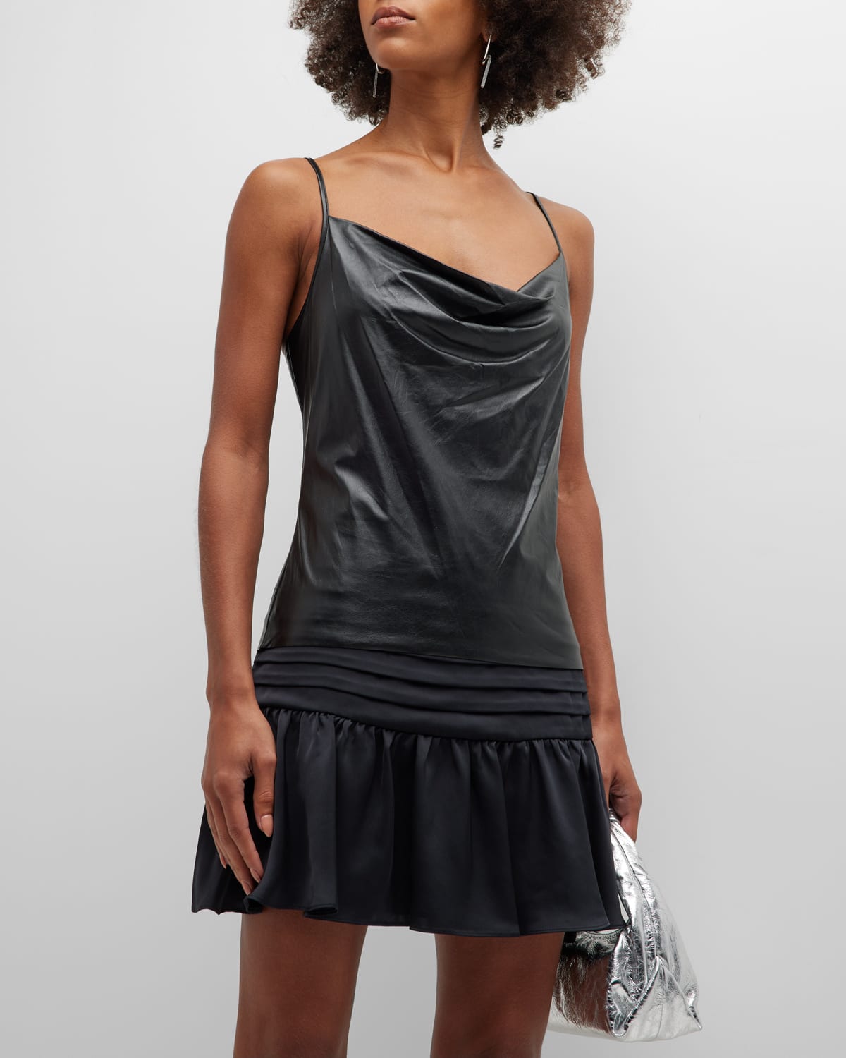 Vince Cowl-Neck Satin Cami | Neiman Marcus
