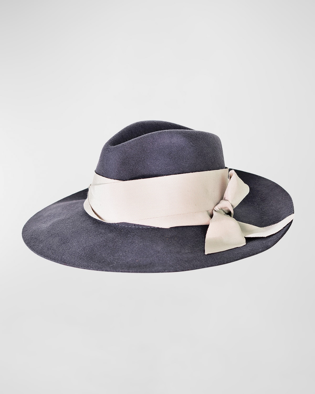 D'Estree Two-Tone Christopher Wool-Blend Fedora Hat | Neiman Marcus