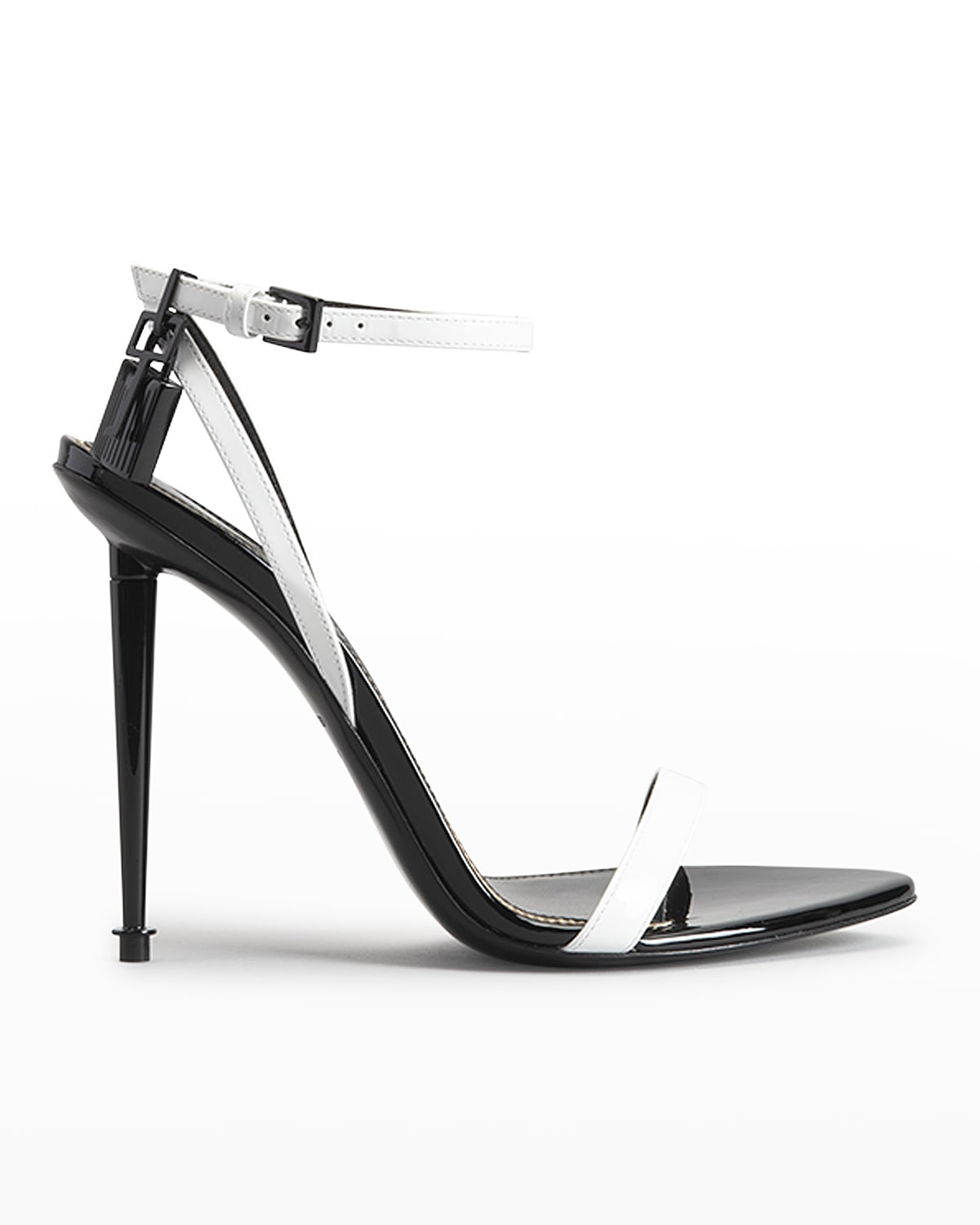 Tom Ford Lock Metallic Ankle Strap Sandals Neiman Marcus