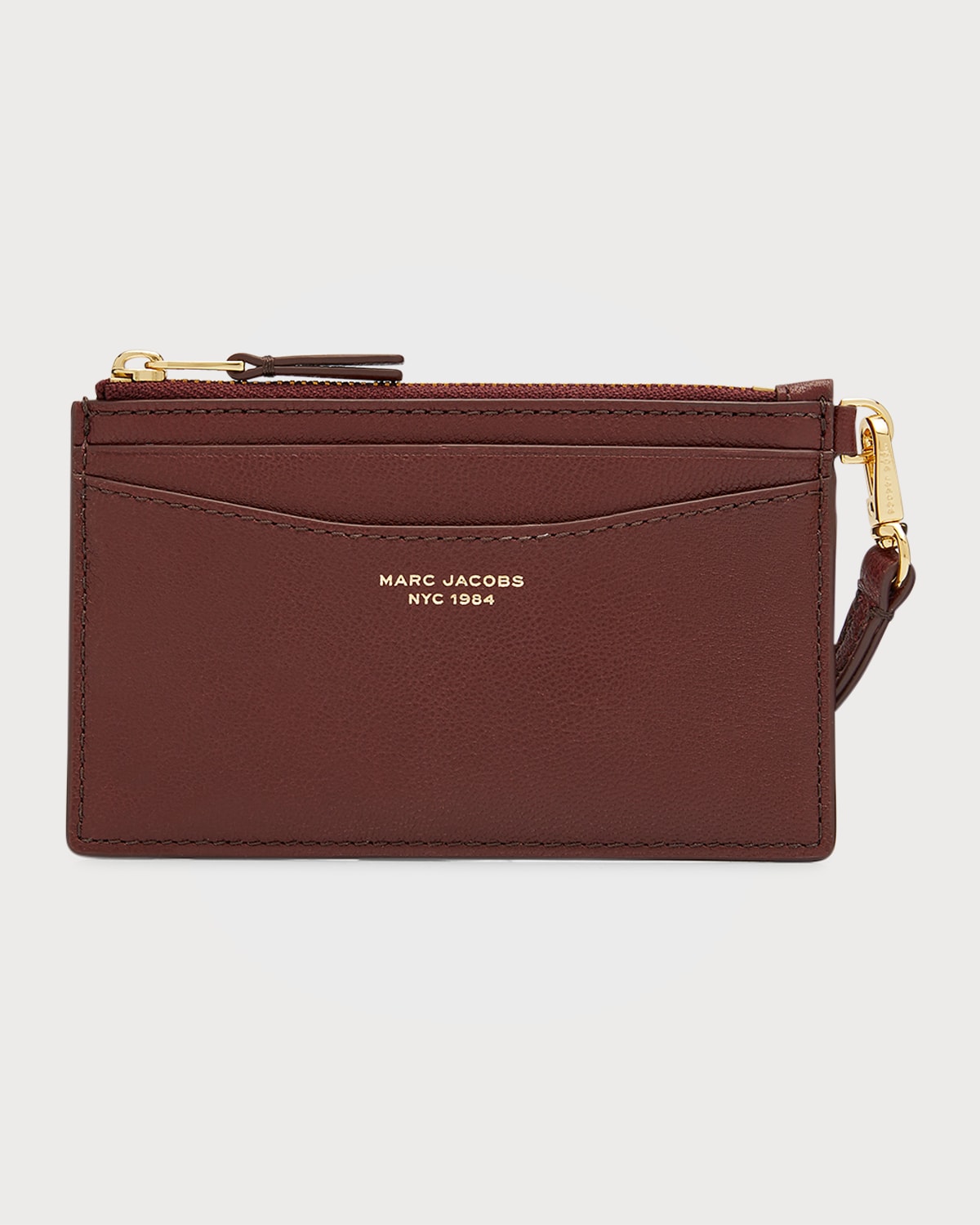 Marc Jacobs The Leather Top Zip Wristlet | Neiman Marcus