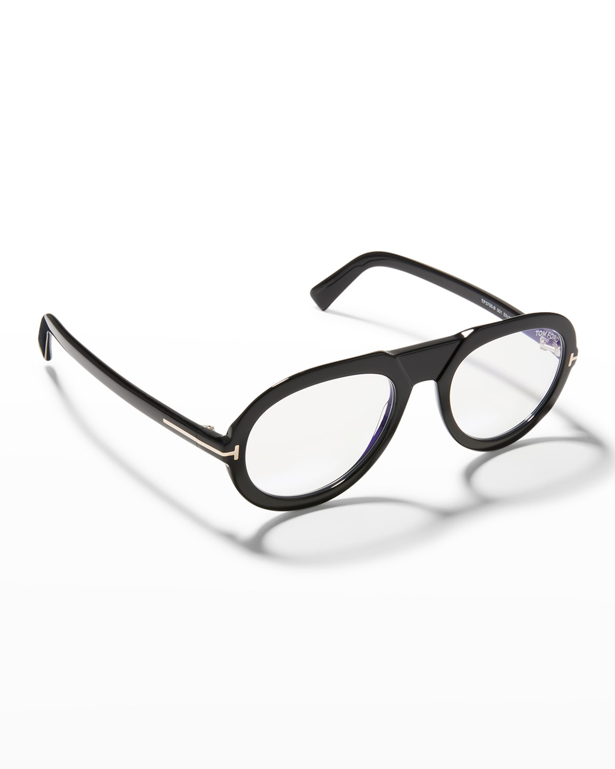 TOM FORD Men's Blue-Light Block Aviator Optical Glasses | Neiman Marcus