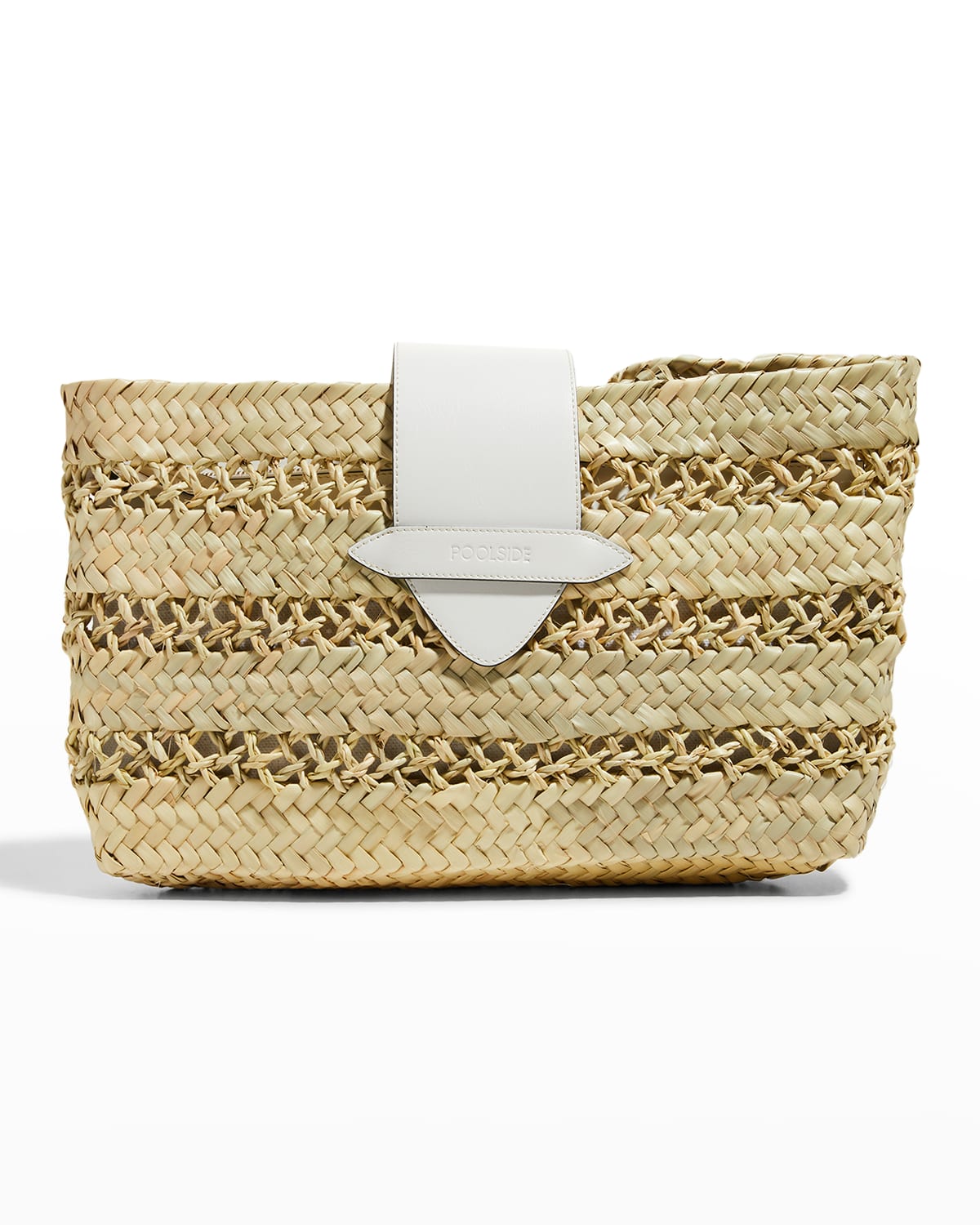 POOLSIDE The Cannes Straw Clutch Bag | Neiman Marcus
