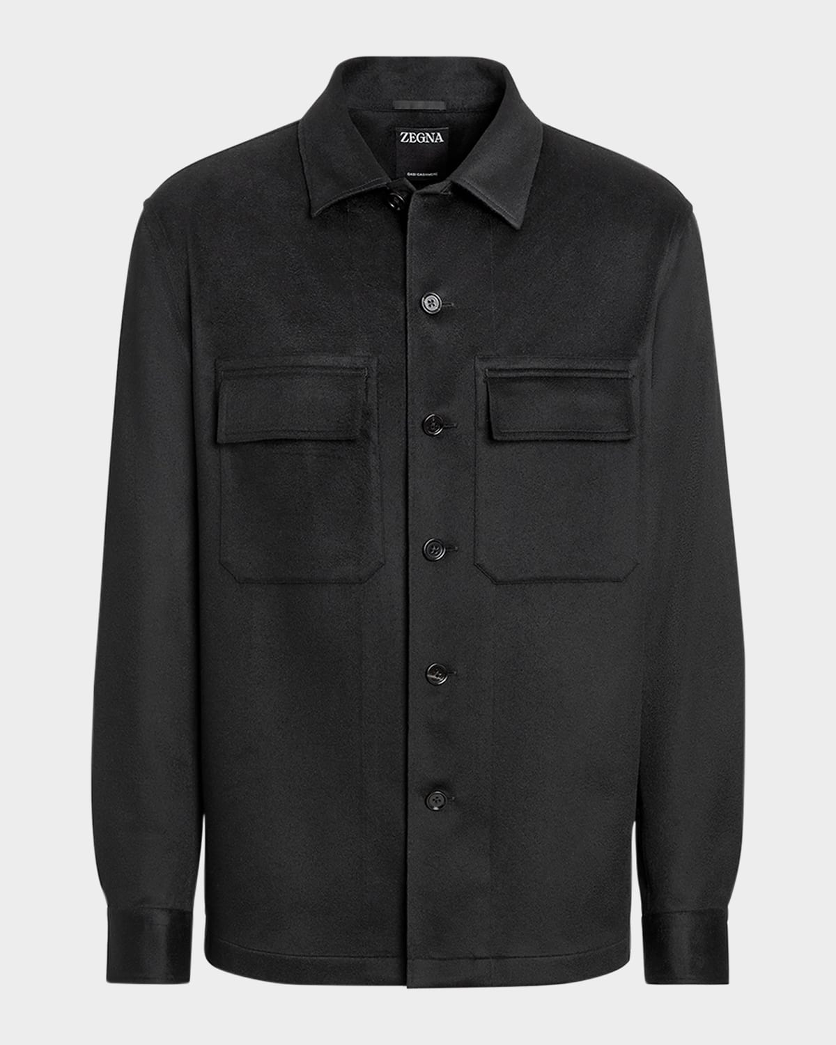 ZEGNA Men's Cashmere Overshirt | Neiman Marcus
