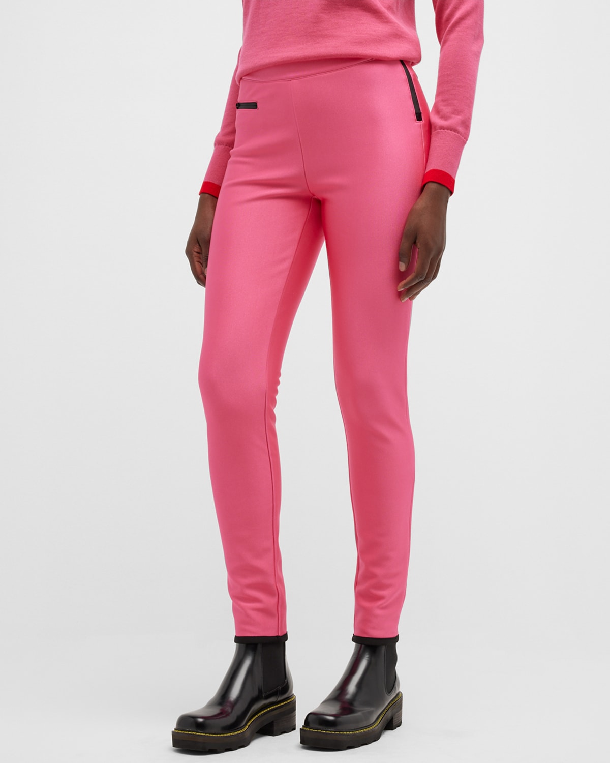 ERIN SNOW Kris Ski Pants with Suspender Straps | Neiman Marcus