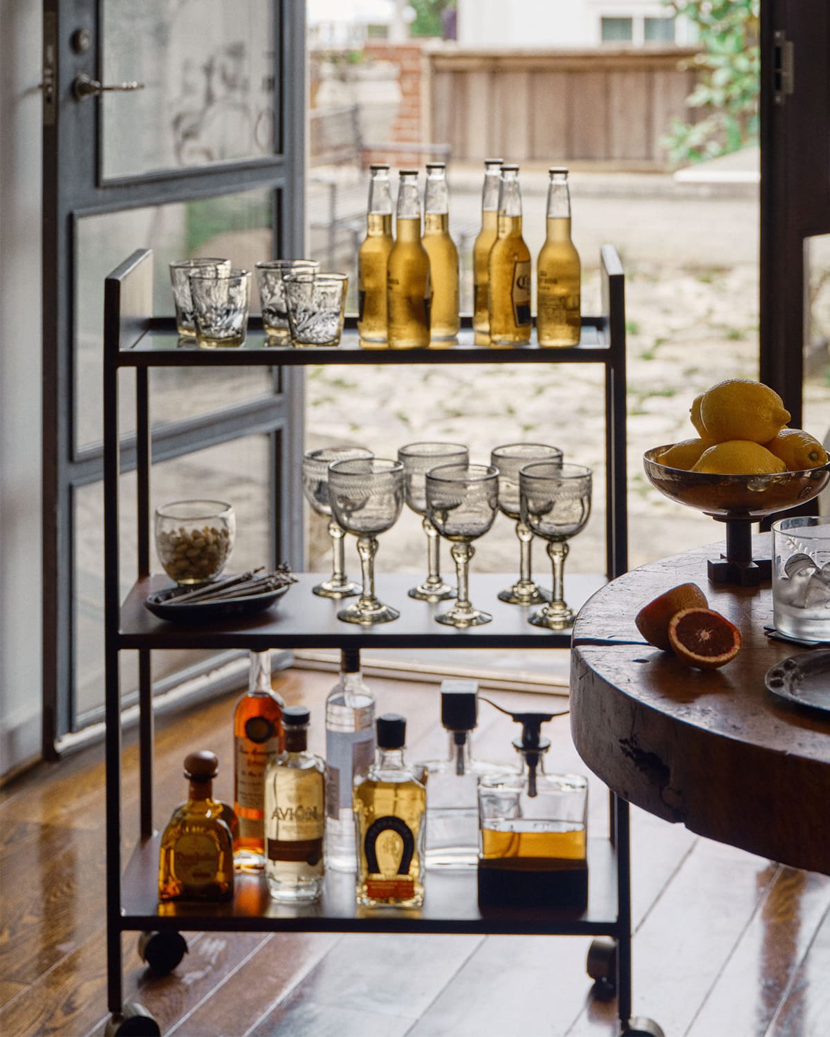 Jan Barboglio Linea Bar Cart | Neiman Marcus