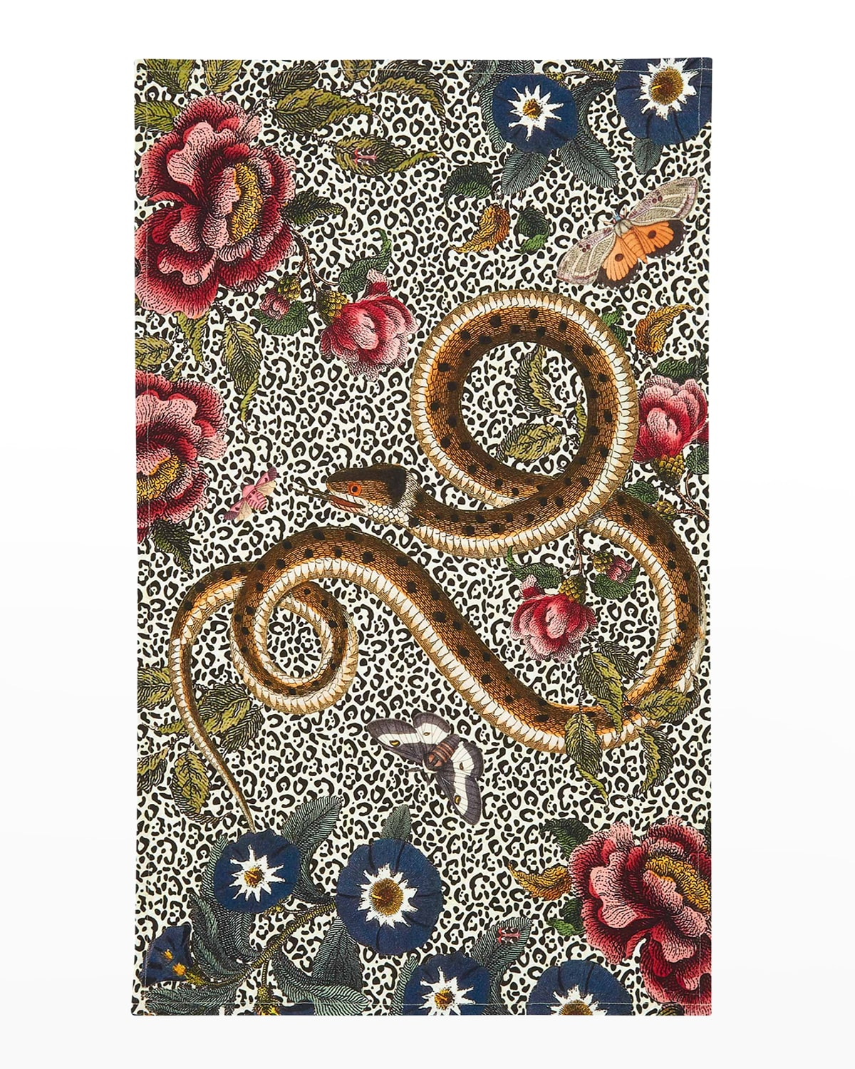 Spode Creatures of Curiosity Leopard Print Tea Towel | Neiman Marcus