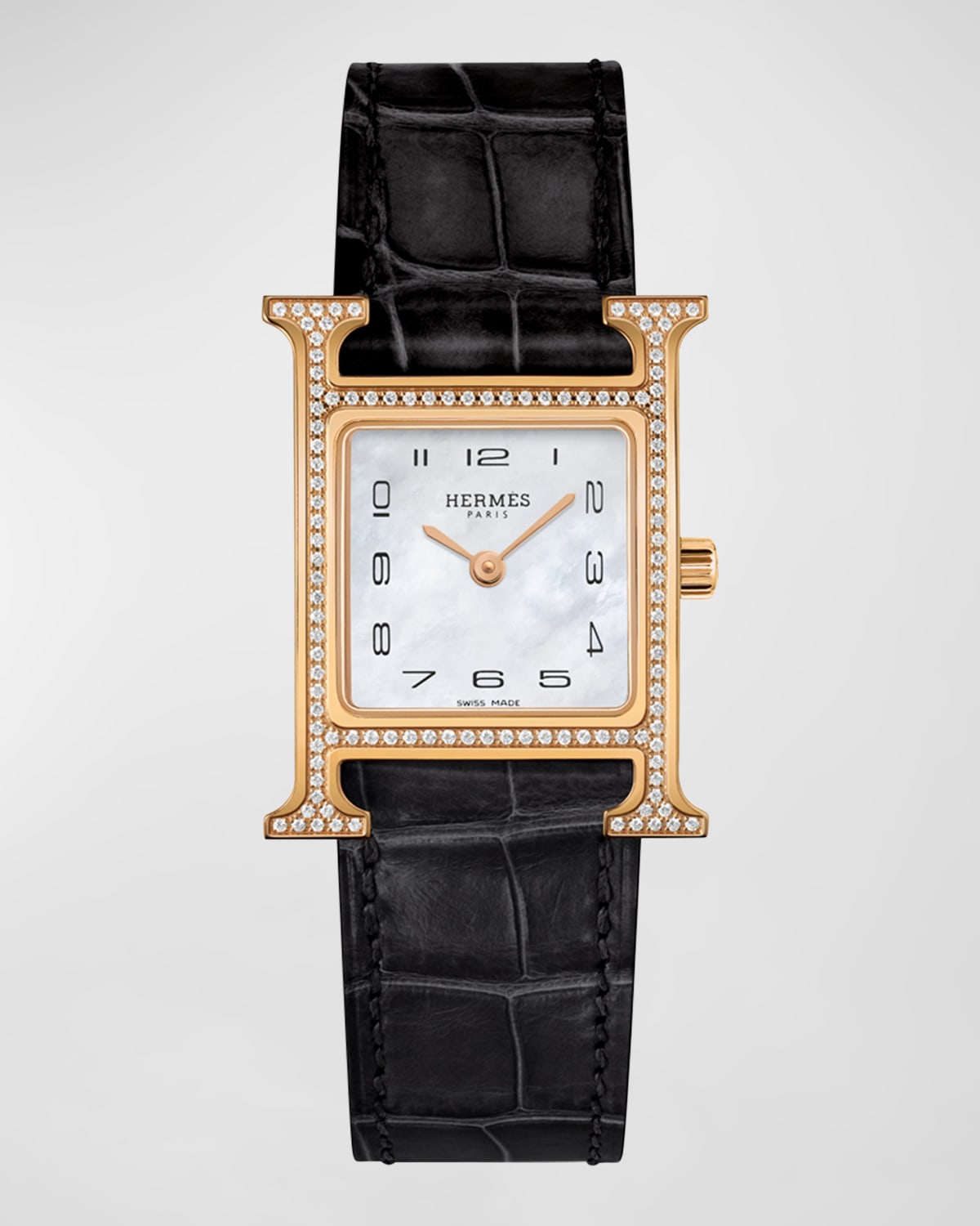 Hermes Heure H Watch, Small Model, 25 mm | Neiman Marcus
