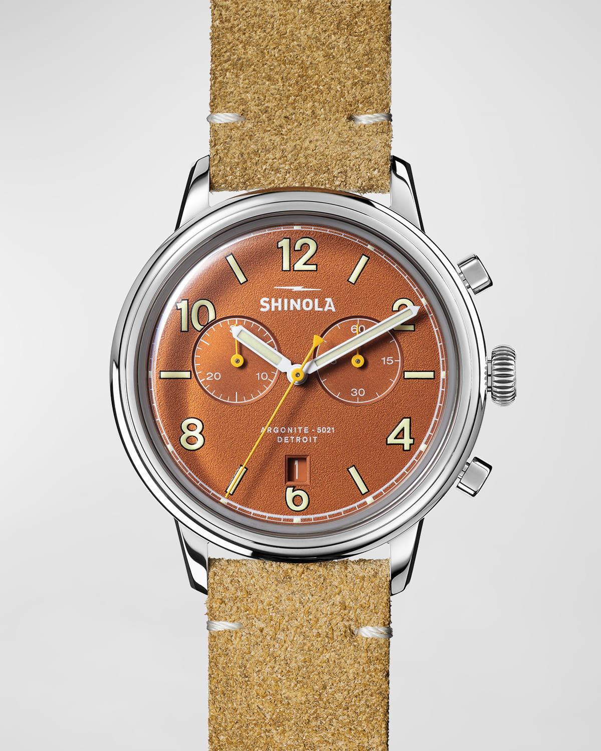 Shinola Men's Traveler Chronograph Leather Watch, 42mm | Neiman Marcus