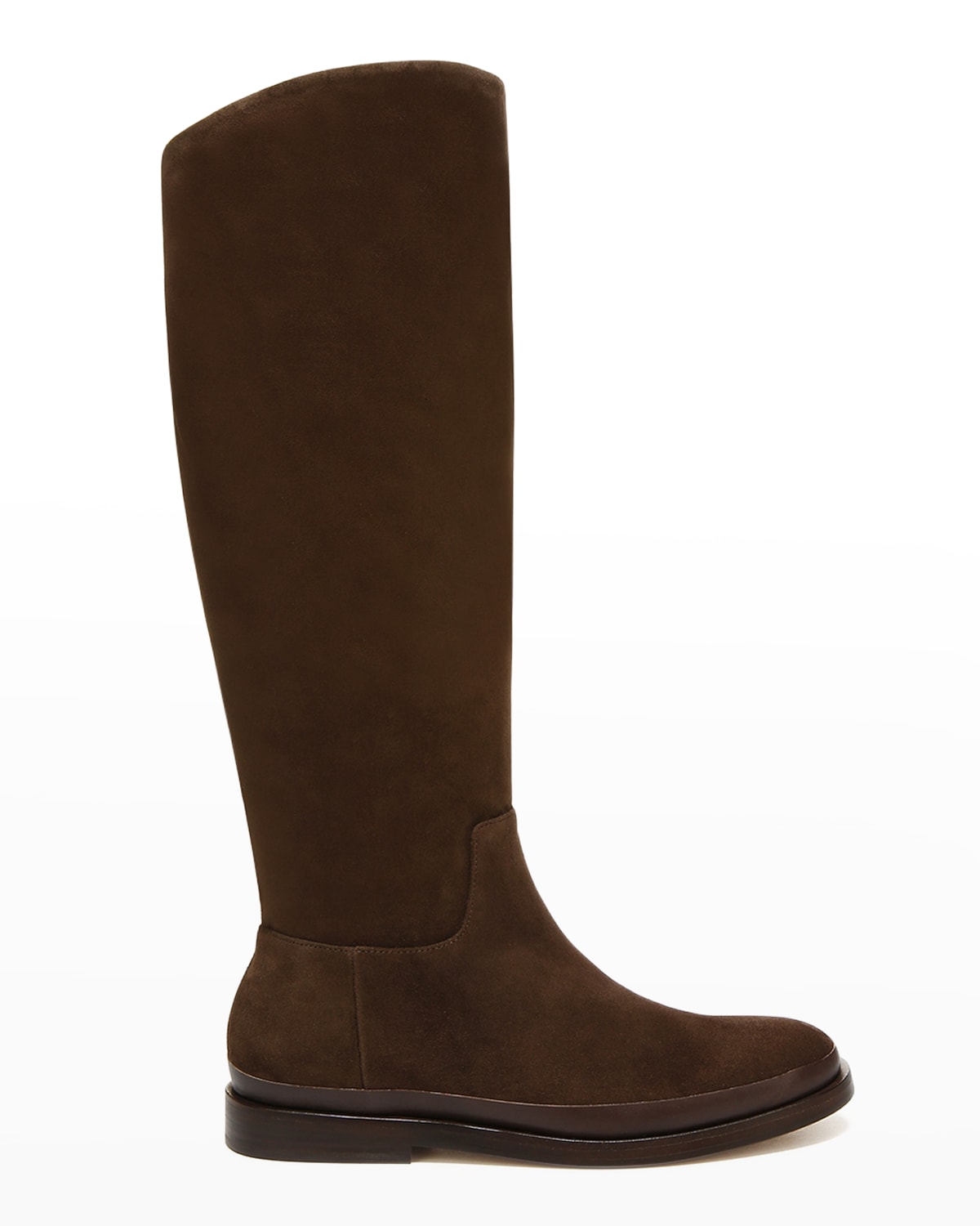 Brunello Cucinelli Mixed Leather Knee Riding Boots | Neiman Marcus