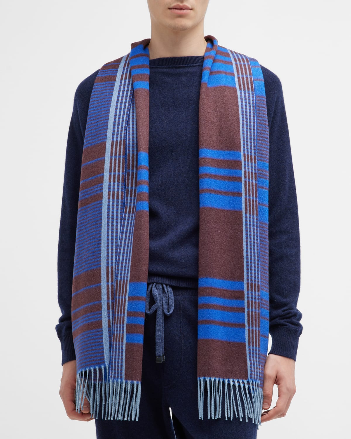 Alonpi Men's Dakota Cashmere Scarf | Neiman Marcus