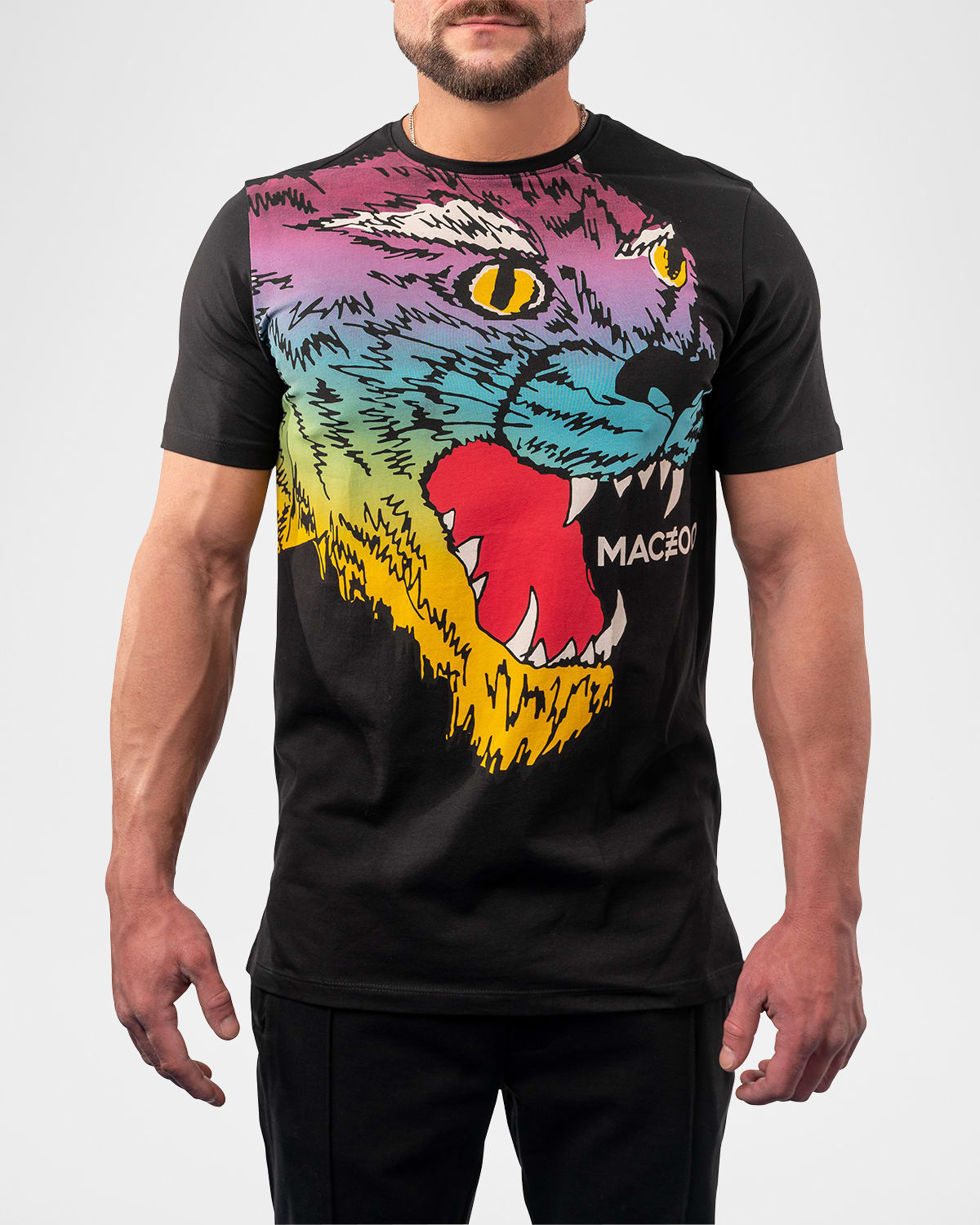 Maceoo Men's Blue Skull T-Shirt | Neiman Marcus