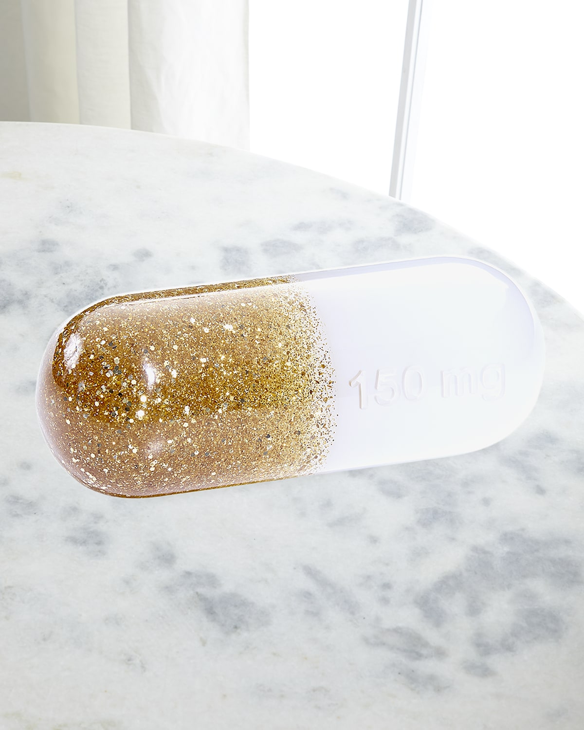 Jonathan Adler Small Yellow Acrylic Pill | Neiman Marcus