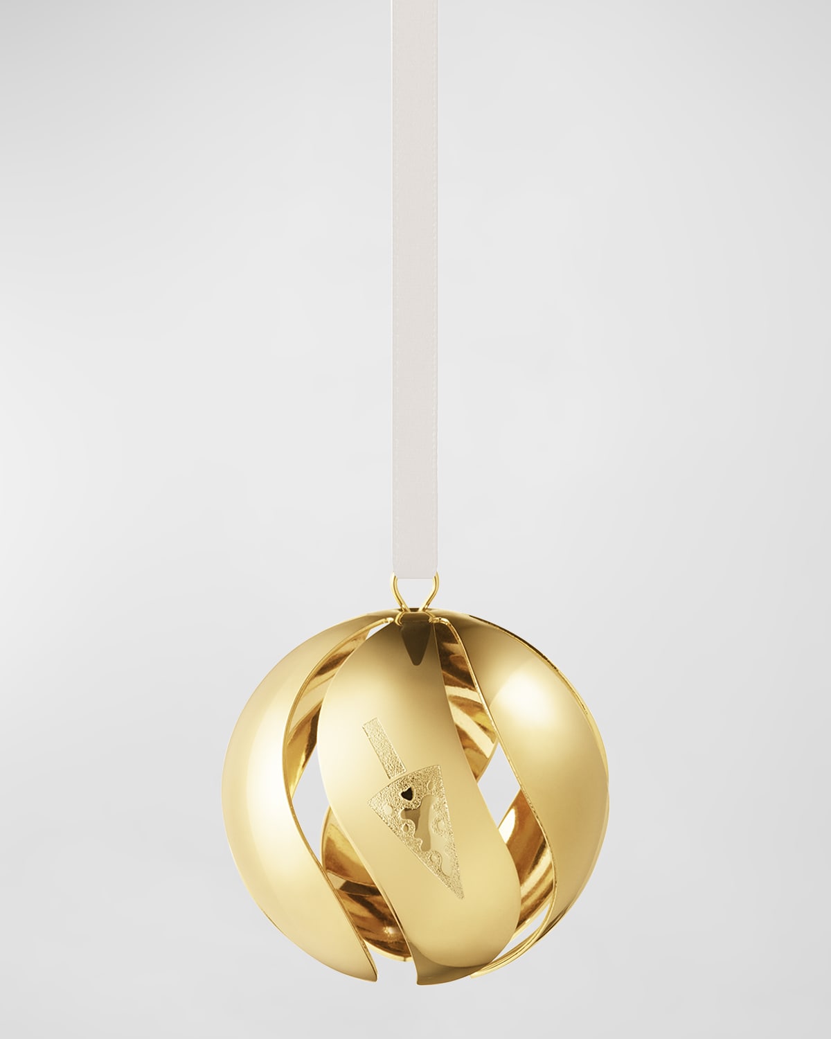 Georg Jensen Gold Bow & Cone Christmas Ornament Set | Neiman Marcus