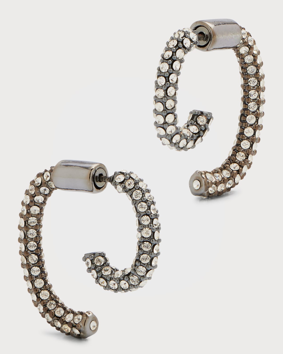 DEMARSON Mini Pave Dema Earrings | Neiman Marcus