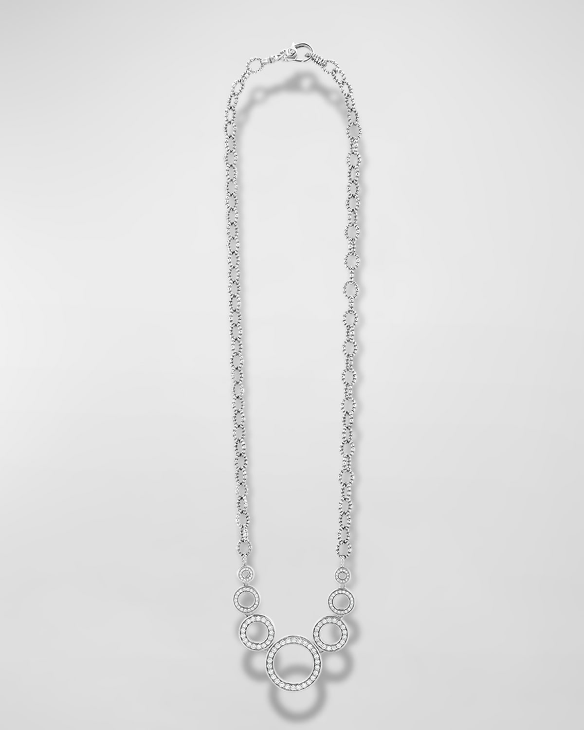 LAGOS Caviar Spark Diamond Linear Pendant Necklace, 34" | Neiman Marcus